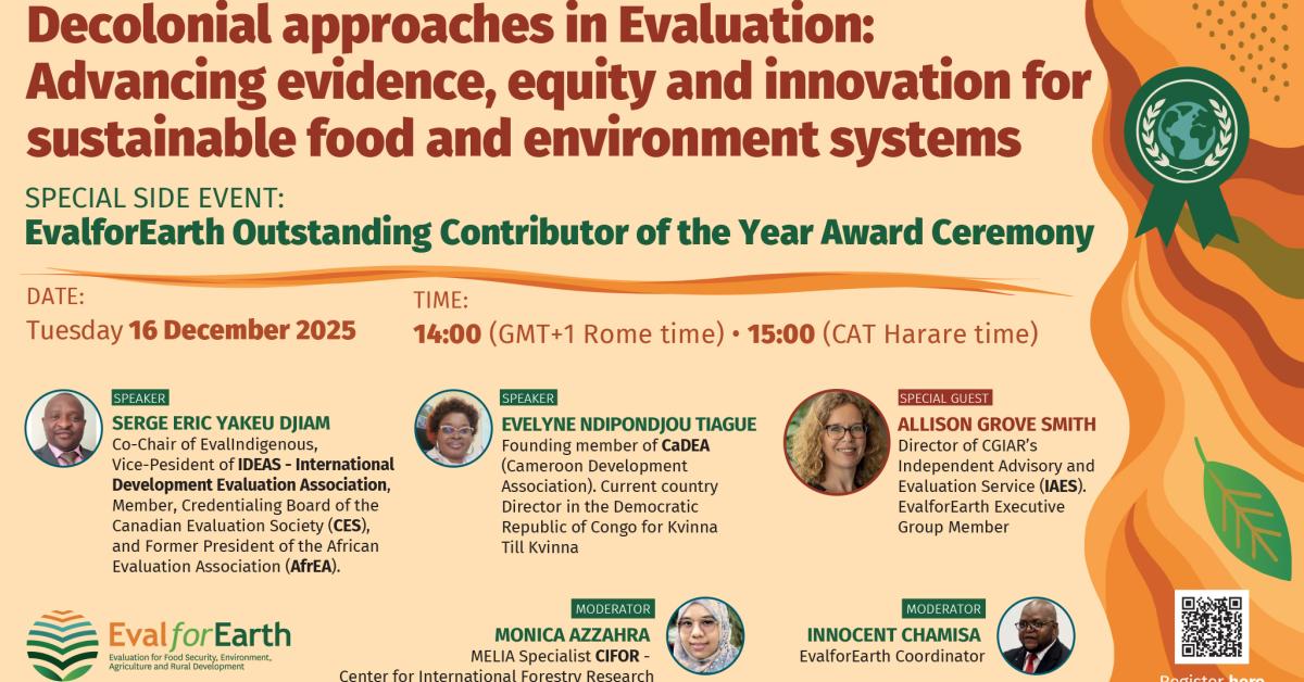 Webinar: Decolonial Approaches in Evaluation: Advancing evidence, equity and innovation for ...